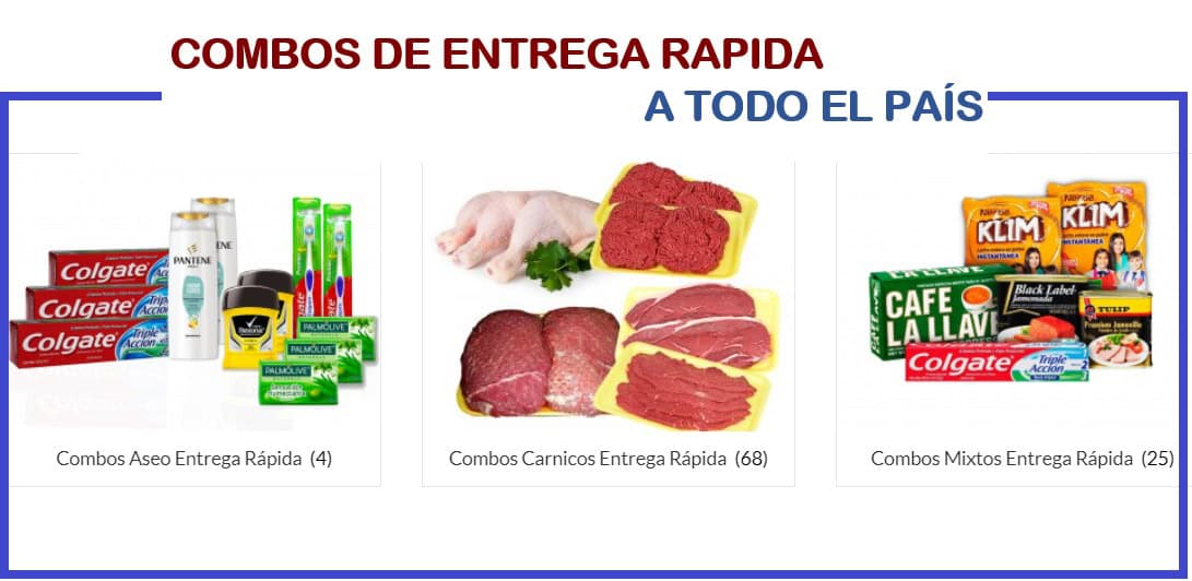 Comprar en internet para tu familia en Cuba: combos de entrega rápida