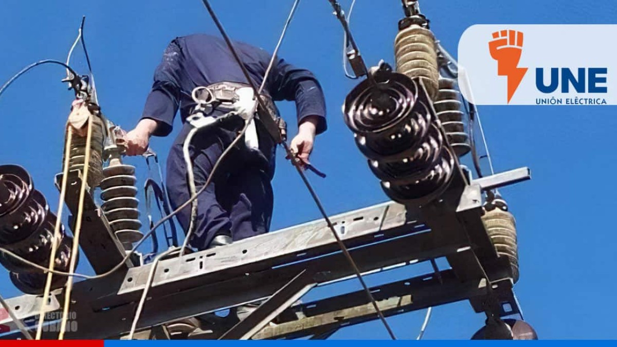 Afectación de 1295 MW pronosticada por la Unión Eléctrica para este lunes