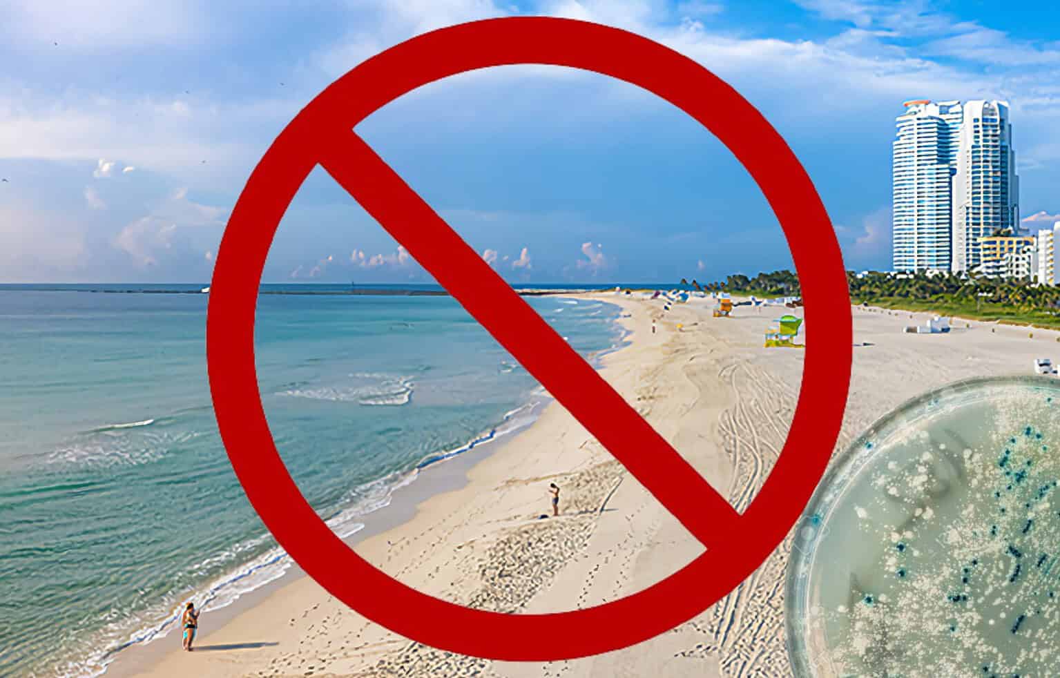 Alerta en tres playas de Miami por bacterias fecales