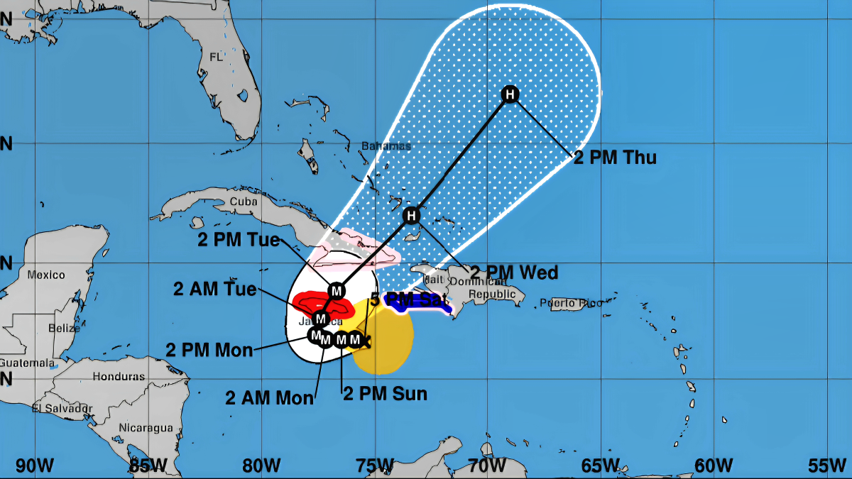 Hurricane Melissa strengthens in the central Caribbean with winds of ...
