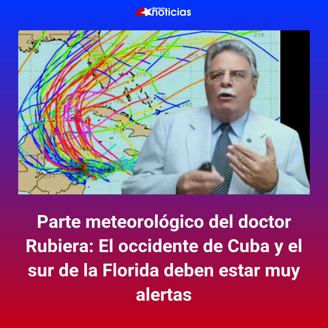 Parte meteorológico del doctor Rubiera: El occidente de Cuba y el sur ...