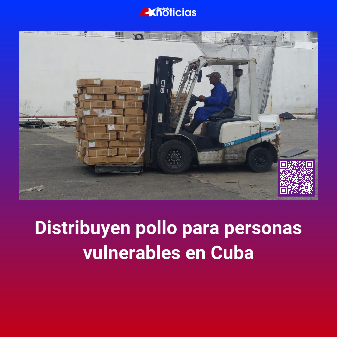 Distribuyen pollo para personas vulnerables en Cuba