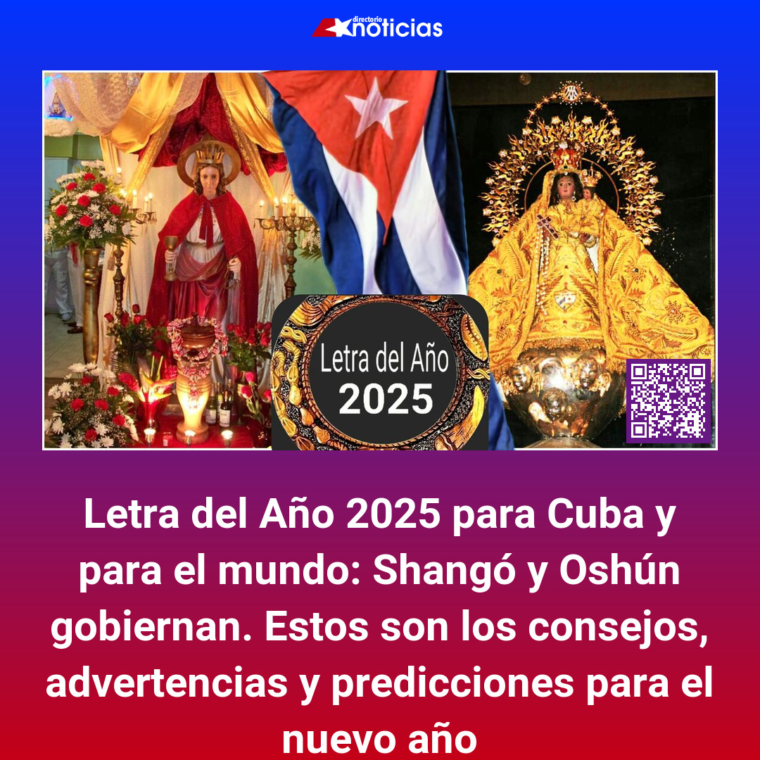 Letra del Año 2025 para Cuba y para el mundo: Shangó y Oshún gobiernan ...