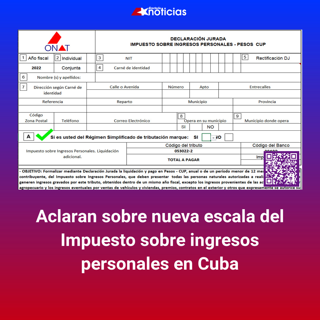 Aclaran sobre nueva escala del Impuesto sobre ingresos personales en Cuba