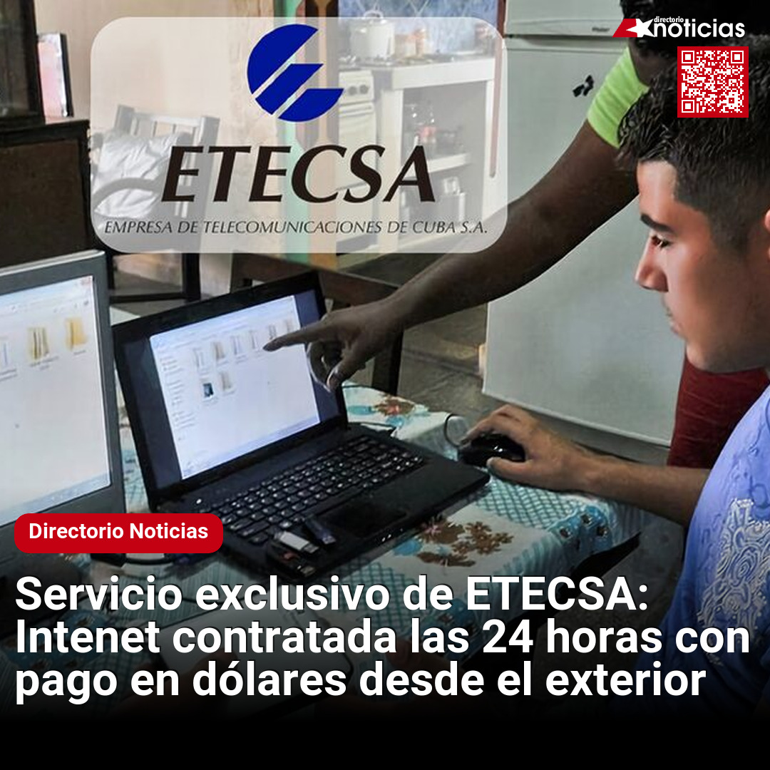 Servicio exclusivo de ETECSA: Intenet contratada las 24 horas con pago ...