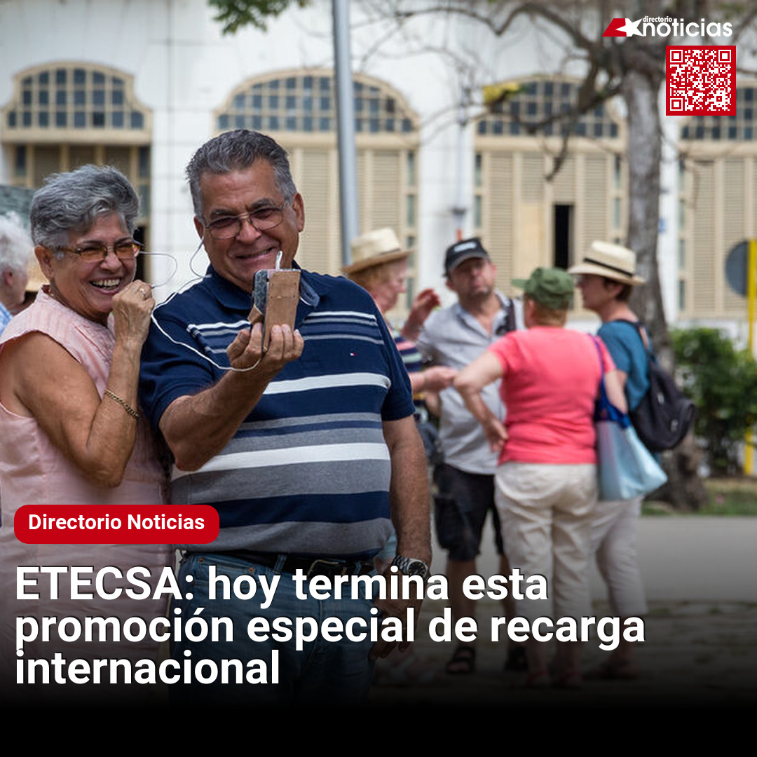 ETECSA: hoy termina esta promoción especial de recarga internacional
