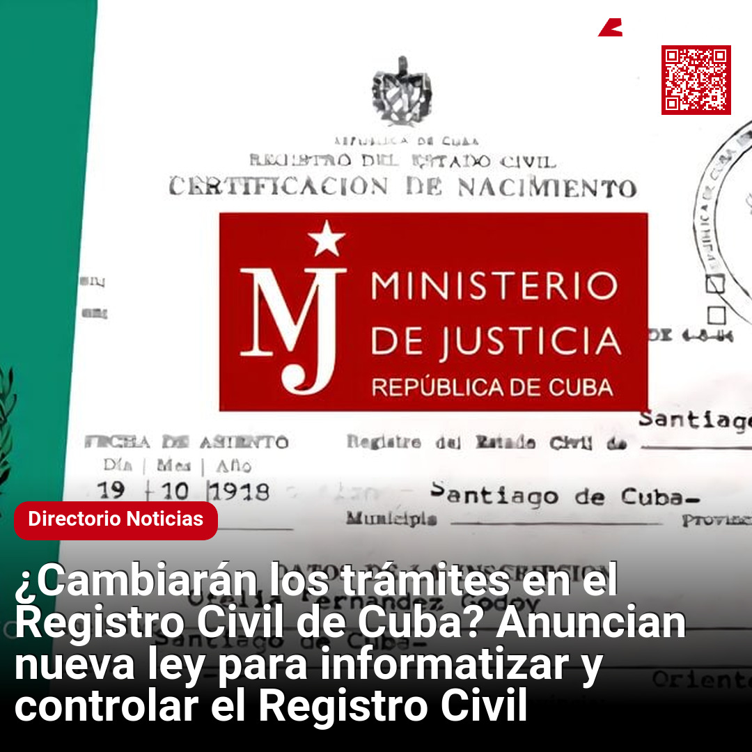 ¿Cambiarán los trámites en el Registro Civil de Cuba? Anuncian nueva ...