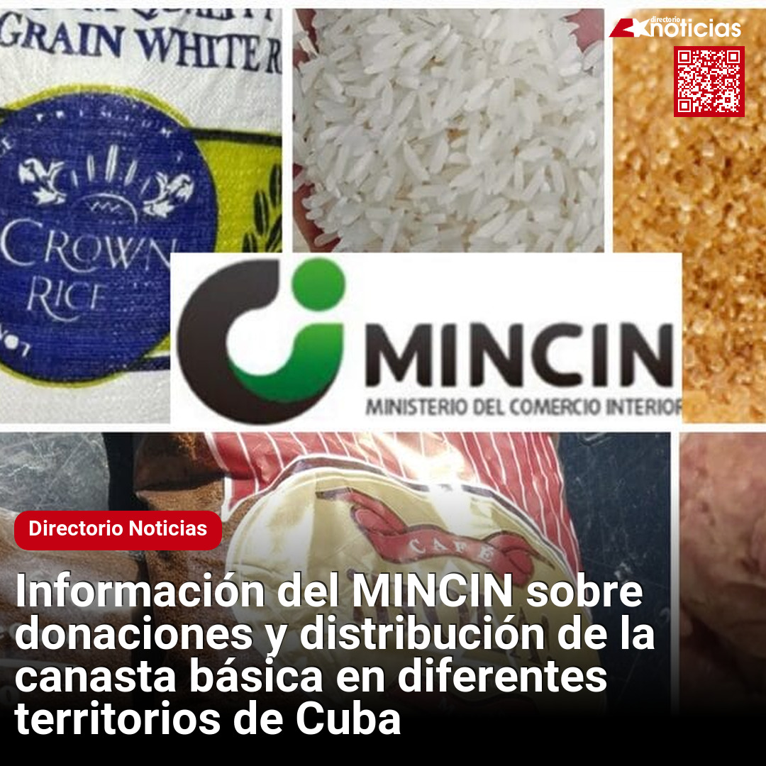 Información del MINCIN sobre donaciones y distribución de la canasta ...