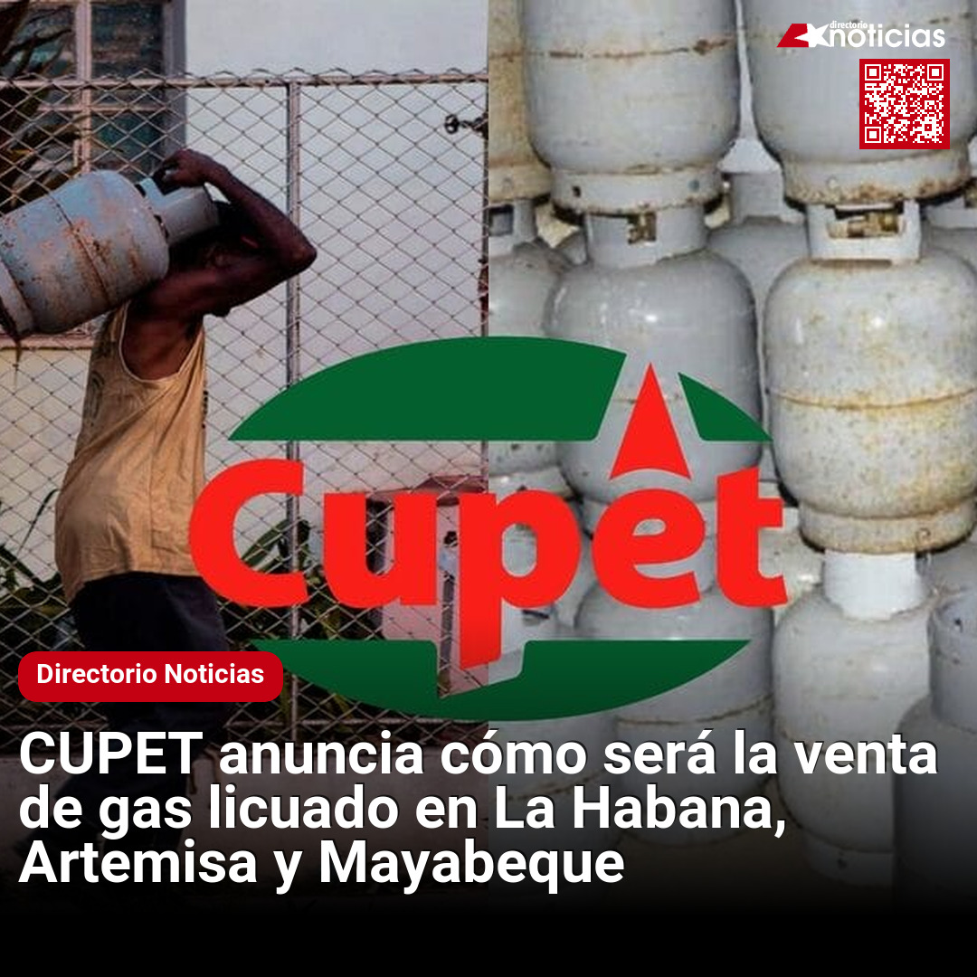 CUPET anuncia cómo será la venta de gas licuado en La Habana, Artemisa ...