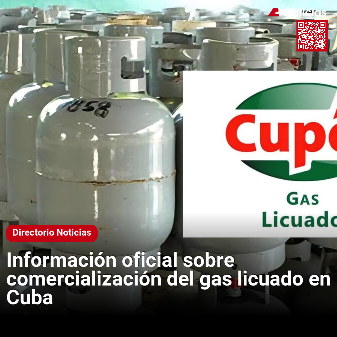 Información oficial sobre comercialización del gas licuado en Cuba