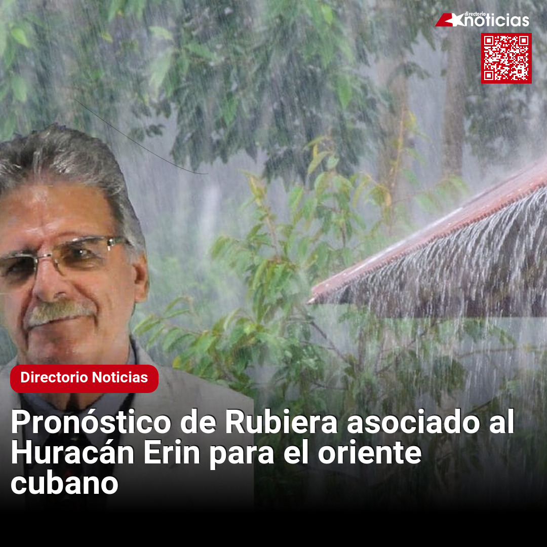 Previsão de Rubiera para o leste de Cuba associada ao furacão Erin