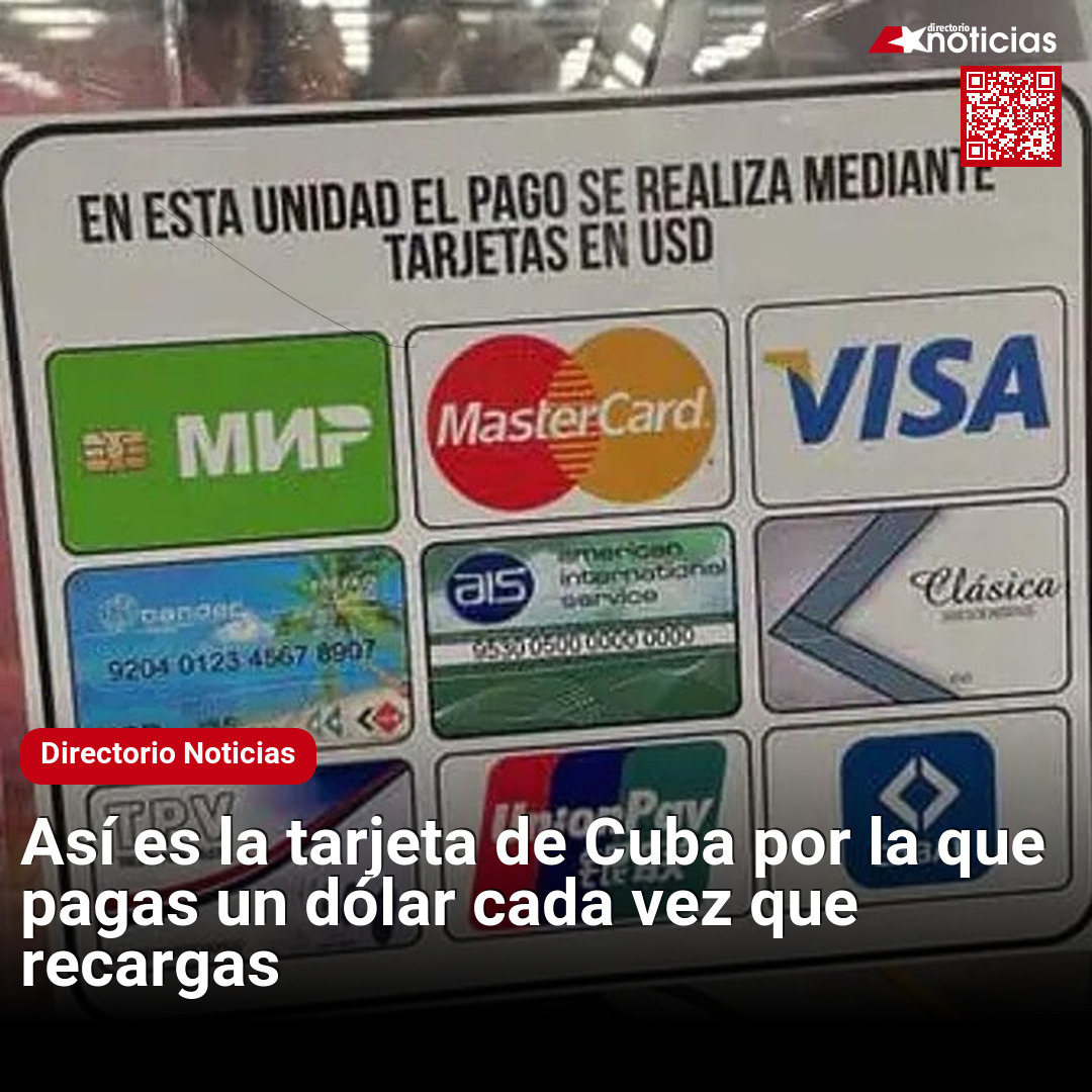 Así es la tarjeta de Cuba por la que pagas un dólar cada vez que recargas