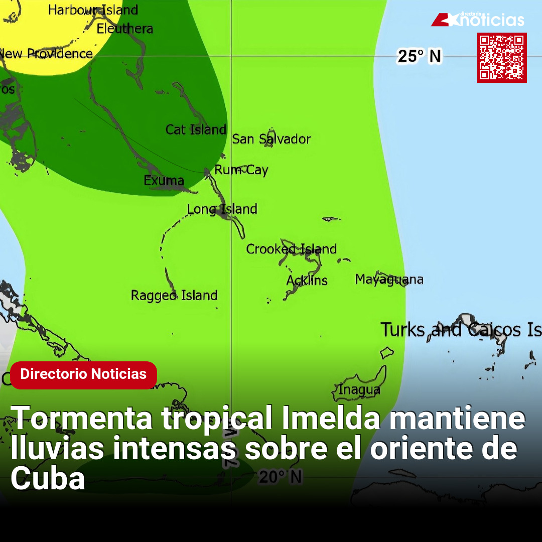 Tropical Storm Imelda continues to bring heavy rains to eastern Cuba.