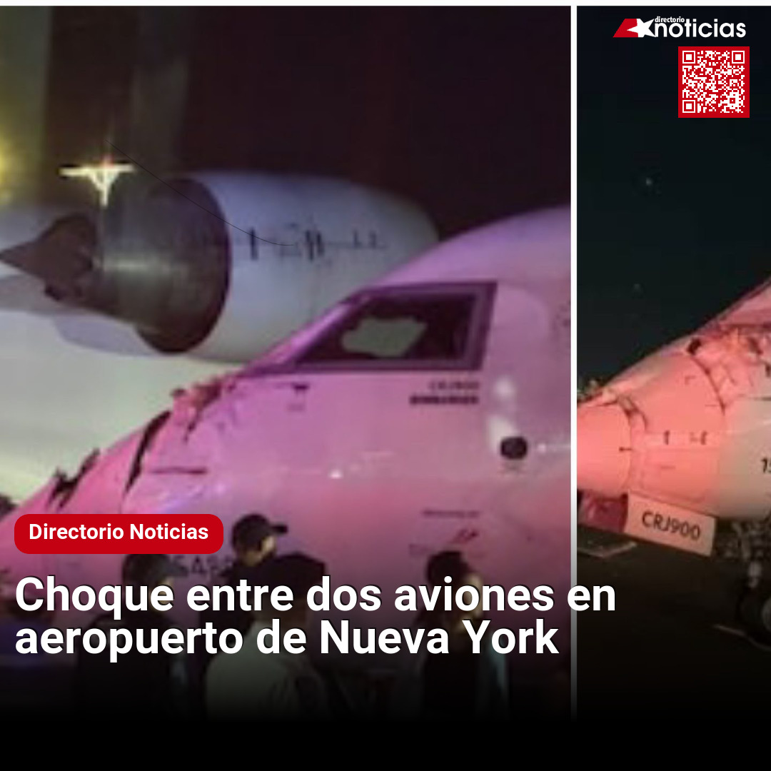 Choque entre dos aviones en aeropuerto de Nueva York