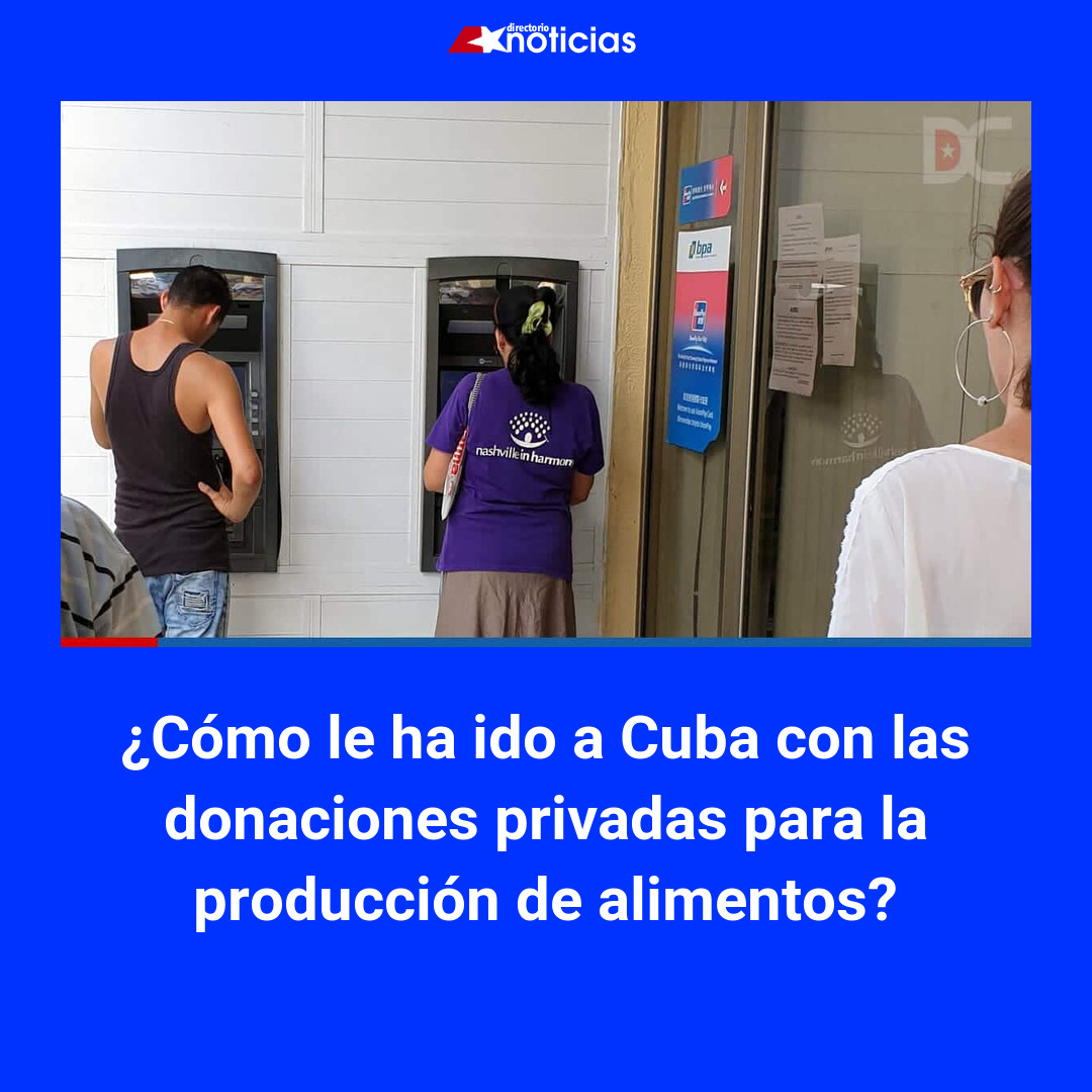 Hvordan har Cuba klaret sig med private donationer til fødevareproduktion?