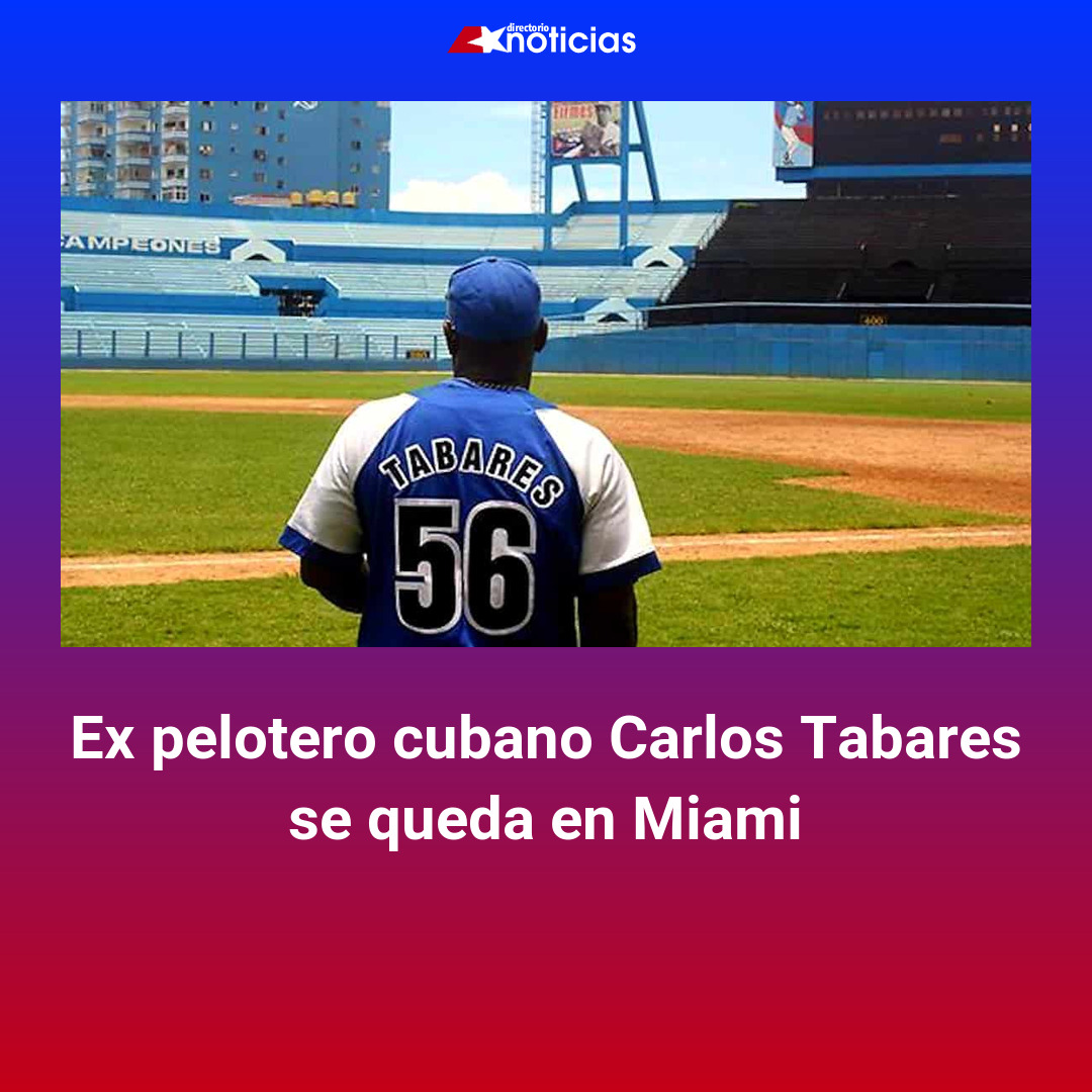 Ex pelotero cubano Carlos Tabares se queda en Miami