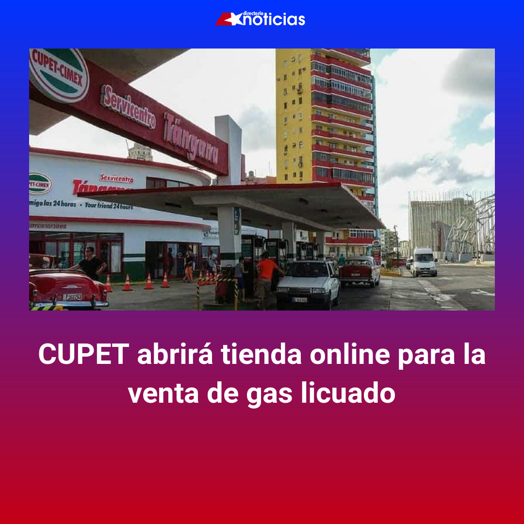 CUPET abrirá tienda online para la venta de gas licuado