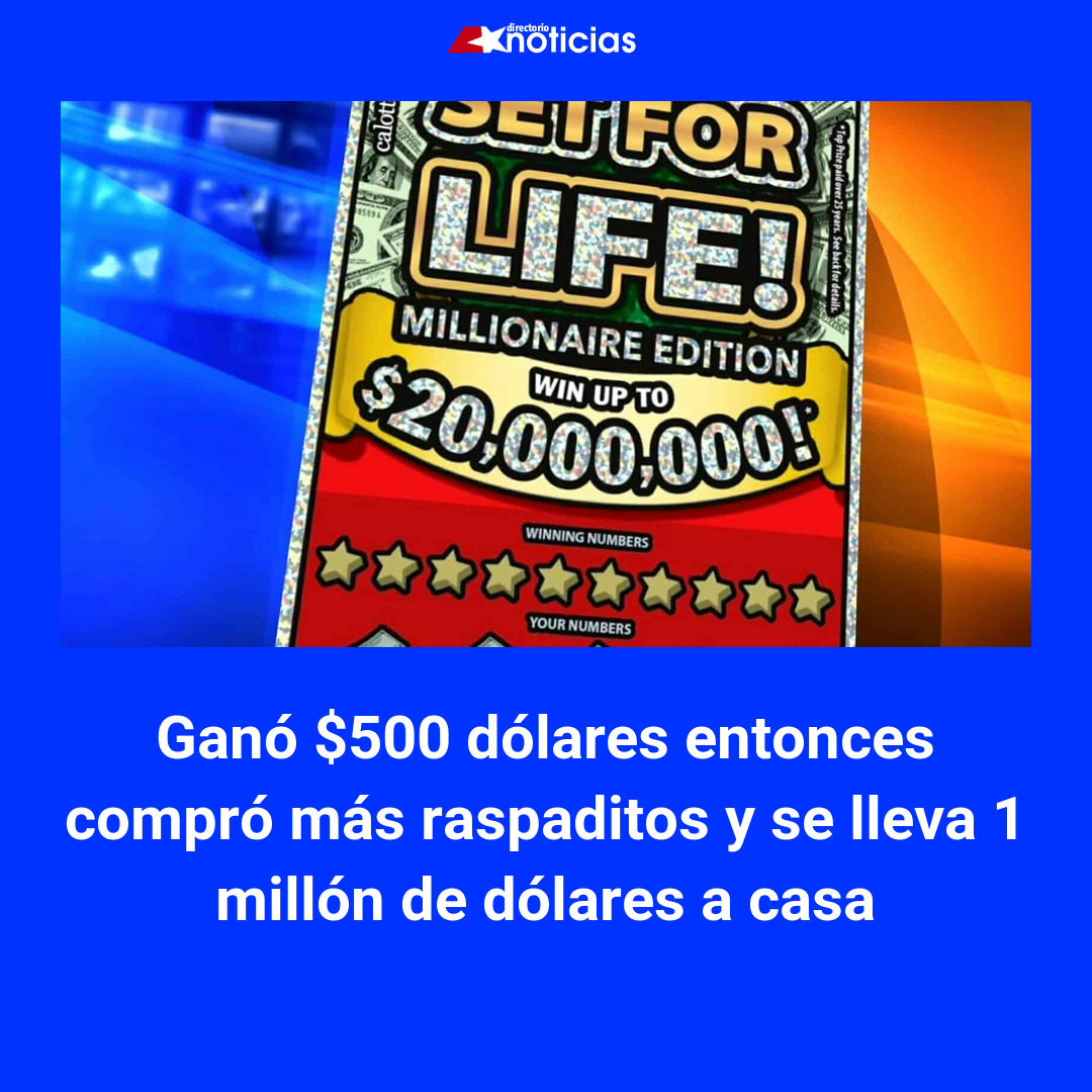 Ganó $500 dólares entonces compró más raspaditos y se lleva 1 millón de ...
