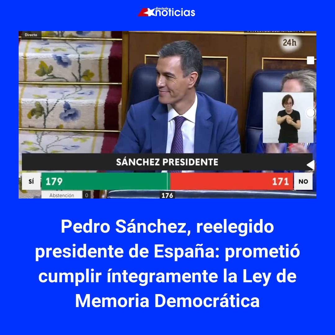 Pedro Sánchez, reelegido presidente de España: prometió cumplir ...