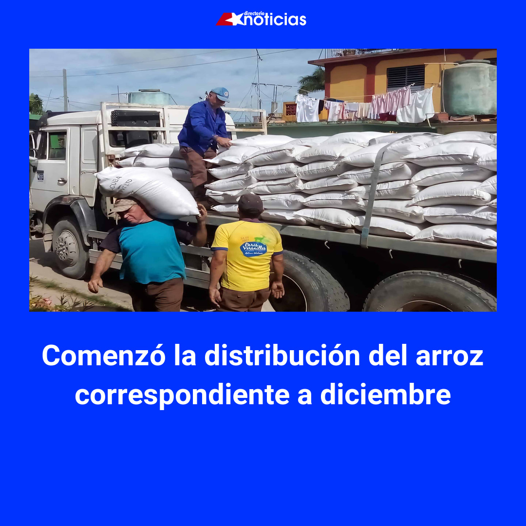 Comenzó la distribución del arroz correspondiente a diciembre