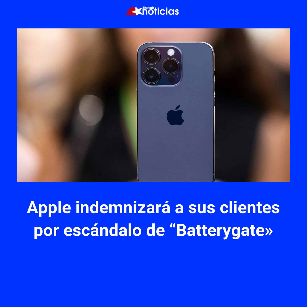 Apple indemnizará a sus clientes por escándalo de “Batterygate"