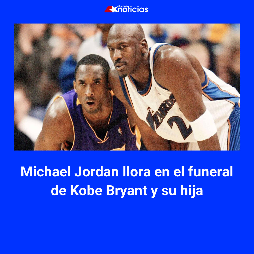 Michael Jordan llora en el funeral de Kobe Bryant y su hija