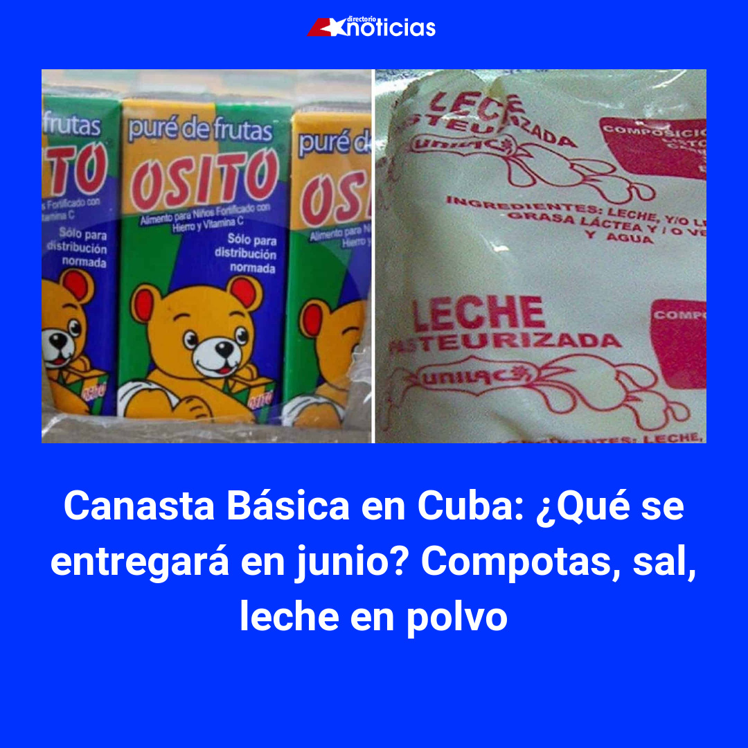Canasta Básica en Cuba: ¿Qué se entregará en junio? Compotas, sal ...